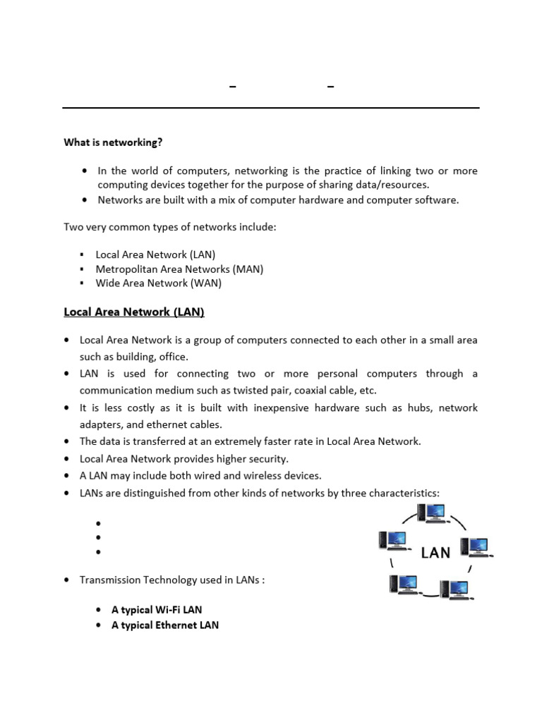 Unit-1 Final (NETWORKING-1) - 1 | PDF