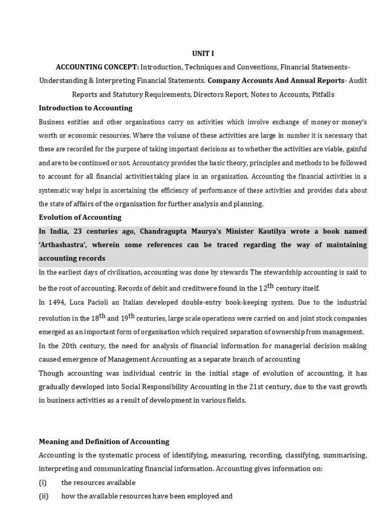 FCA - Unit 1 & 5 PDF | PDF