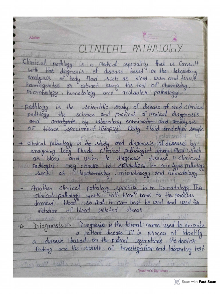 Dott 1st Year Clinical Pathology | PDF