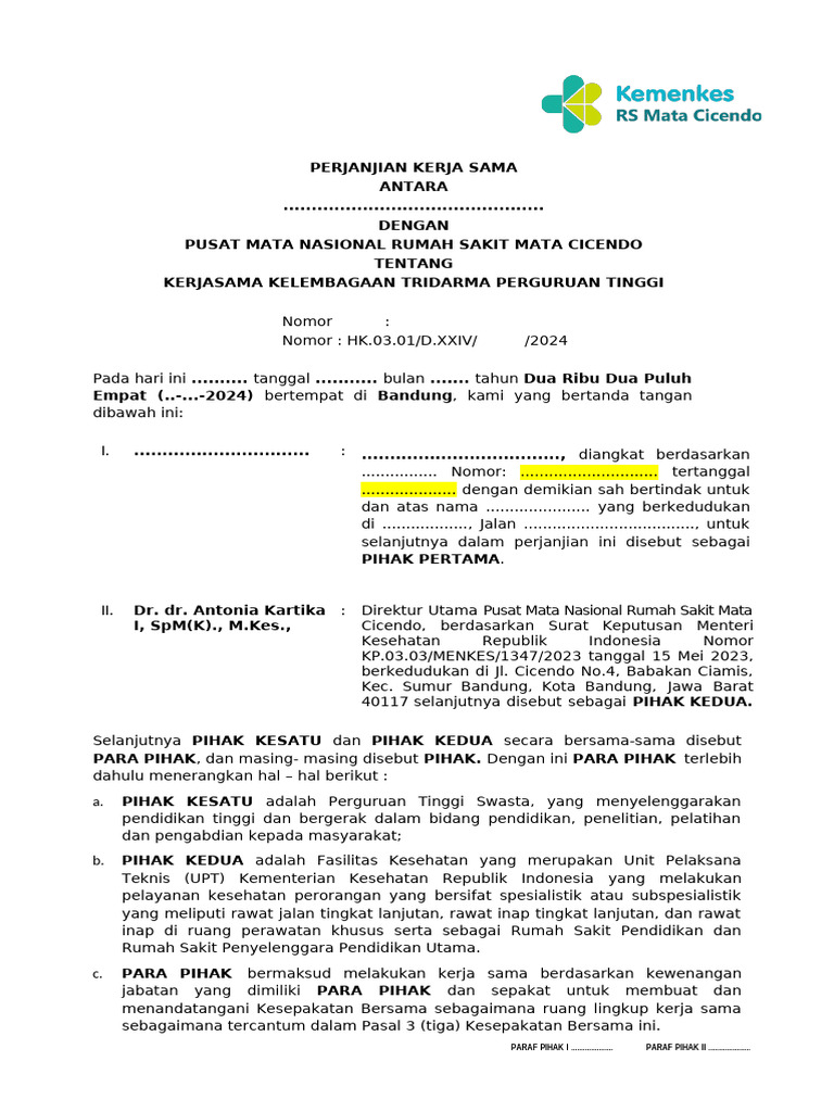 Draf PKS Universitas Digital 2024 | PDF