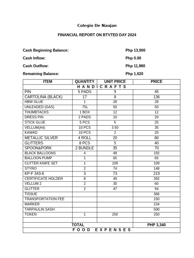 Financial Report Final | PDF