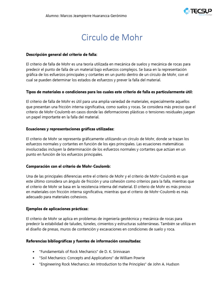Circulo de Mohr | PDF