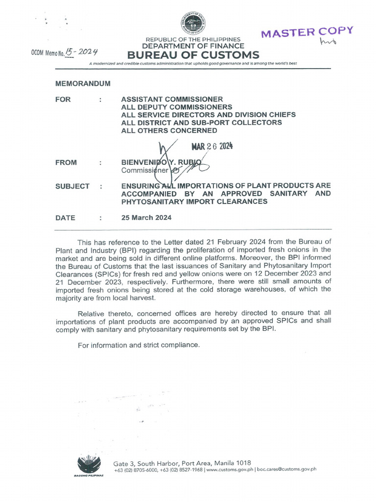 2024 15 Ocom Memo | PDF