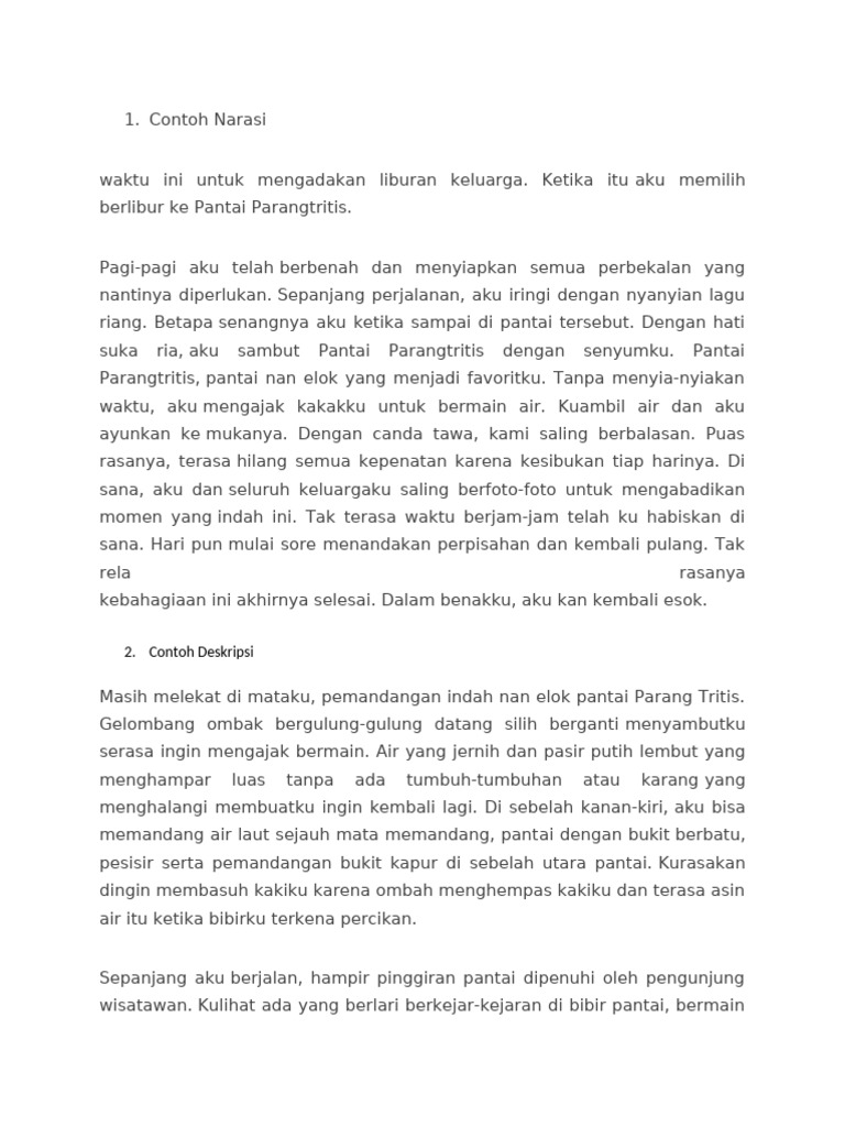 Contoh Narasi | PDF