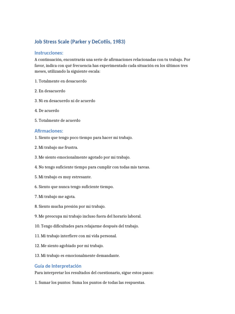Job_Stress_Scale_Validated | PDF