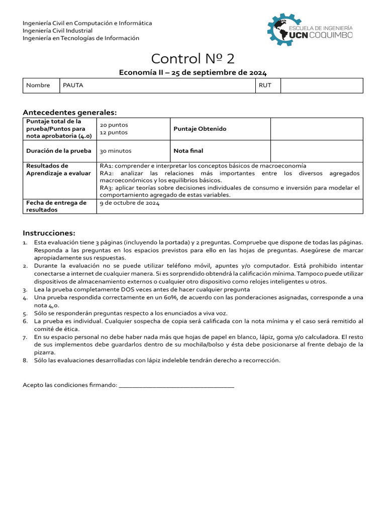 Pauta Control 2 25sep2024 | PDF