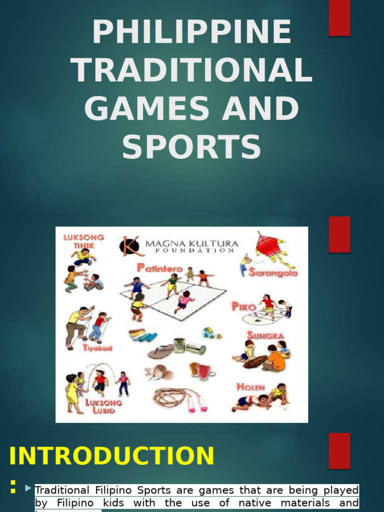 Philippine Traditional Games and Sports Students | PDF
