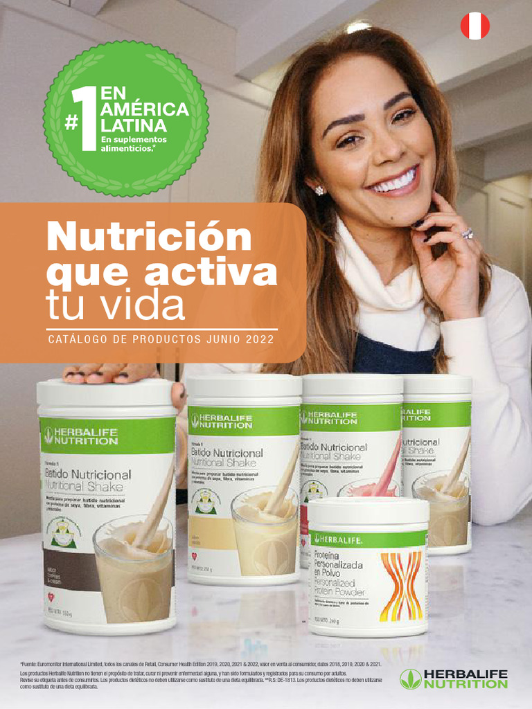 Catálogo Actualizado Herbalife N2022 | PDF | Ácido Graso Omega 3 | Estilo de vida