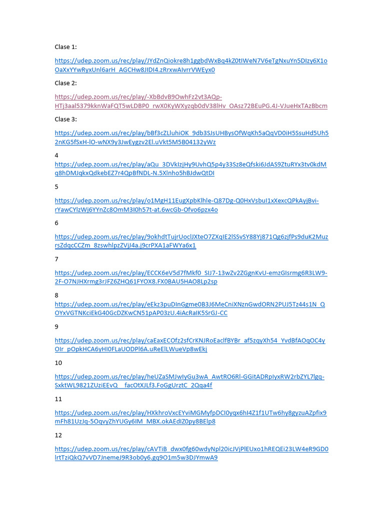 Clases de CVE grabaciones (1) | PDF