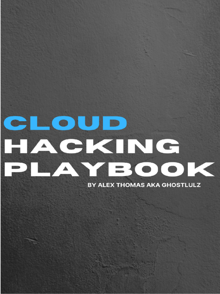 Cloud Hacking Playbook | PDF