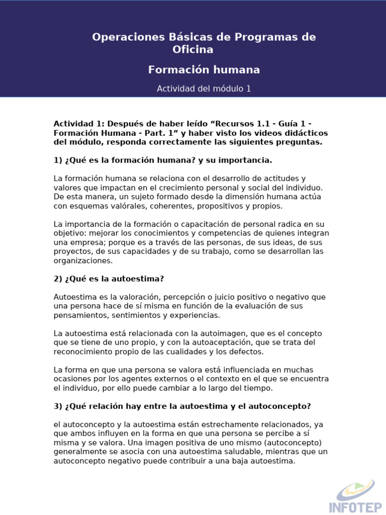 Actividad - Modulo 1 | PDF