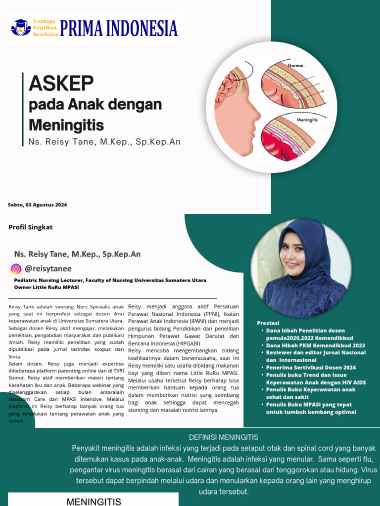 Askep Meningitis Pada Anak | PDF