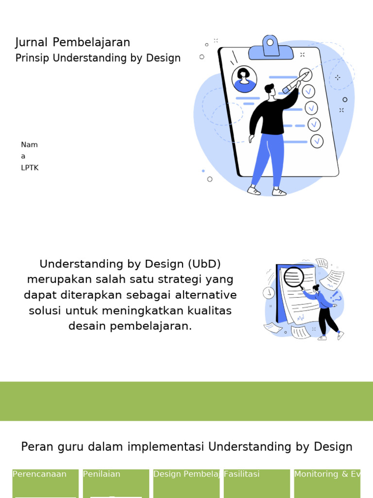 Jurnal Pembelajaranku Topik Understanding by Design 1 | PDF