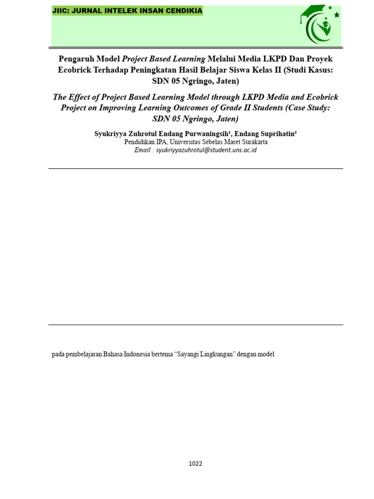 96 +Pengaruh+Model+Project+Based+Learning+Melalui+Media+Lkpd+Dan+Proyek ...