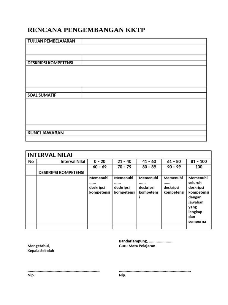 LK 05 Pengembangan KKTP | PDF