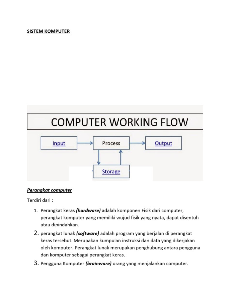 Perangkat computer Hardware kelas 7 | PDF