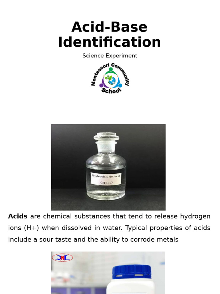 Acid-Base Identification Experiment Guide | PDF