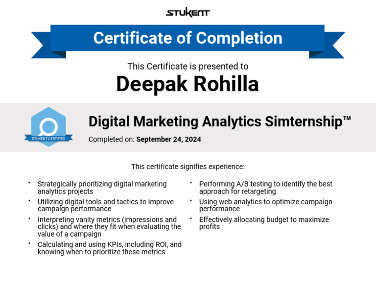 digital marketing certi | PDF