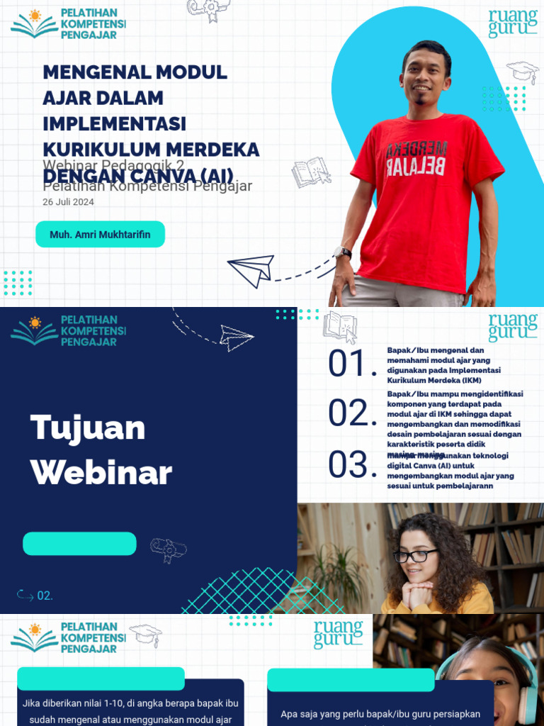 Webinar 2 PKP SMK - Modul Ajar (Canva AI) | PDF