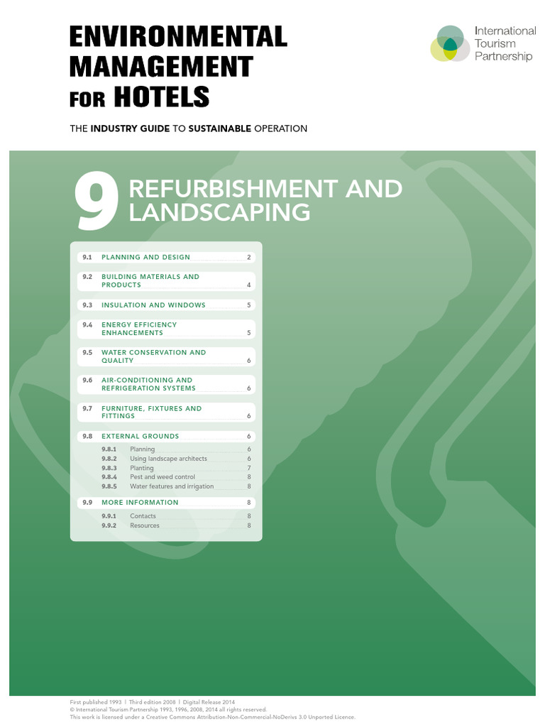 Environmental-Management-for-Hotels-9-Refurbishment | PDF