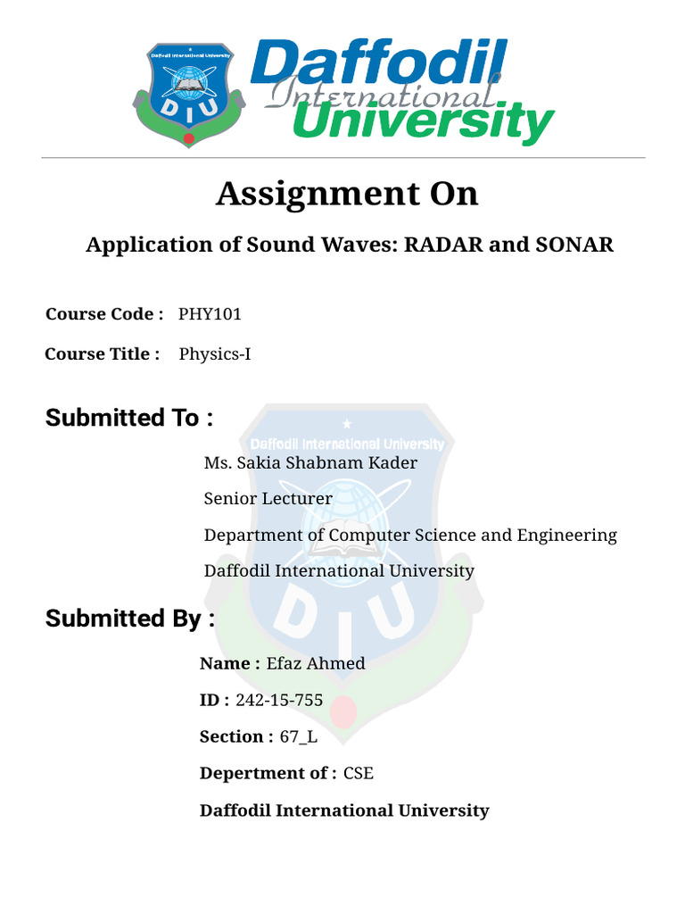 Physics Assignment | PDF