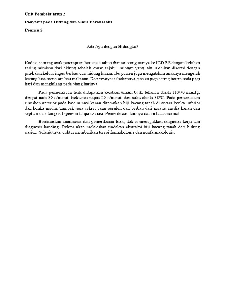 PEMICU 2 Blok 4.1 THT | PDF