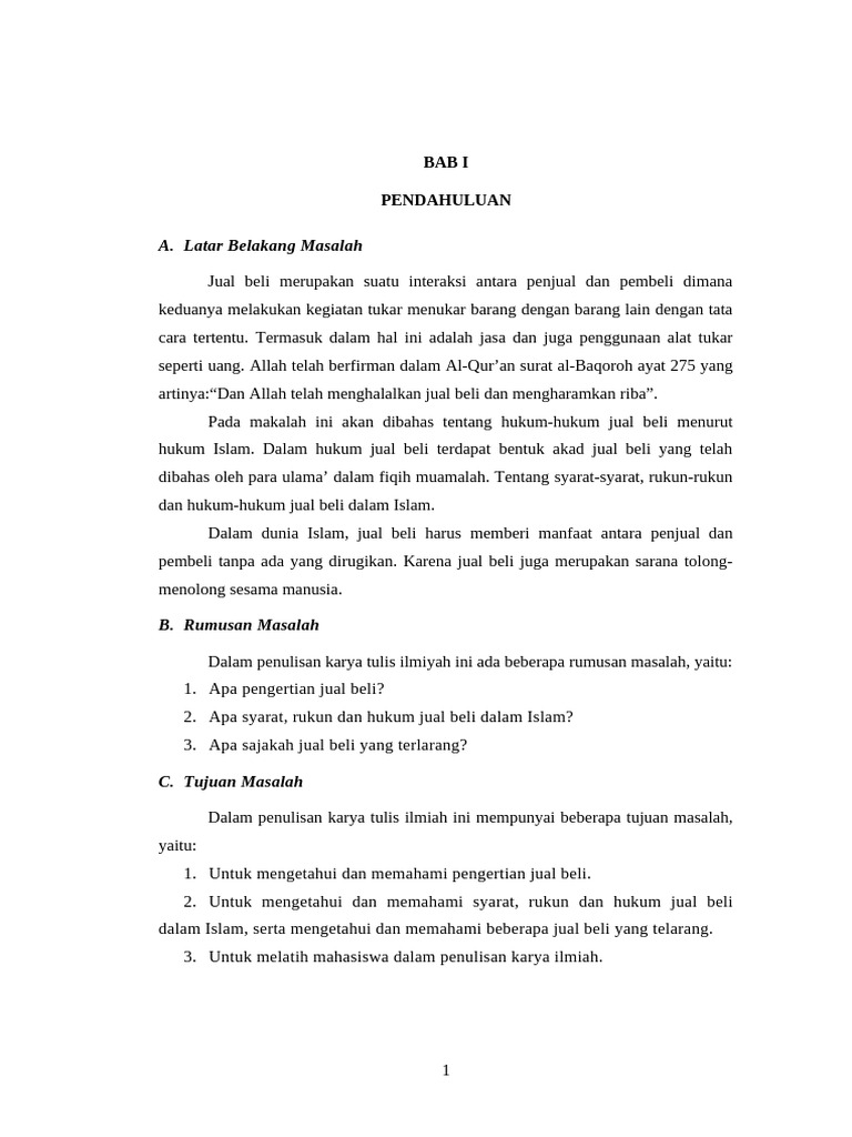 Makalah Hukum Jual Beli | PDF