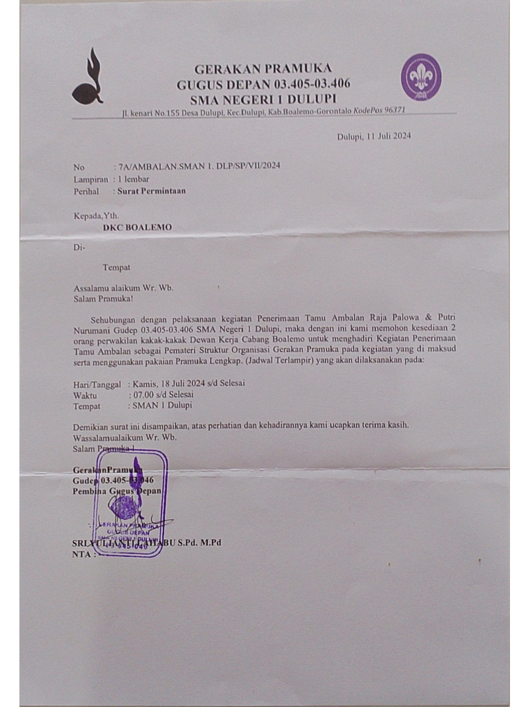 Surat Pemberitahuan DKC | PDF