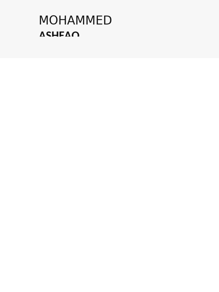 Mohammed Ashfaq | PDF