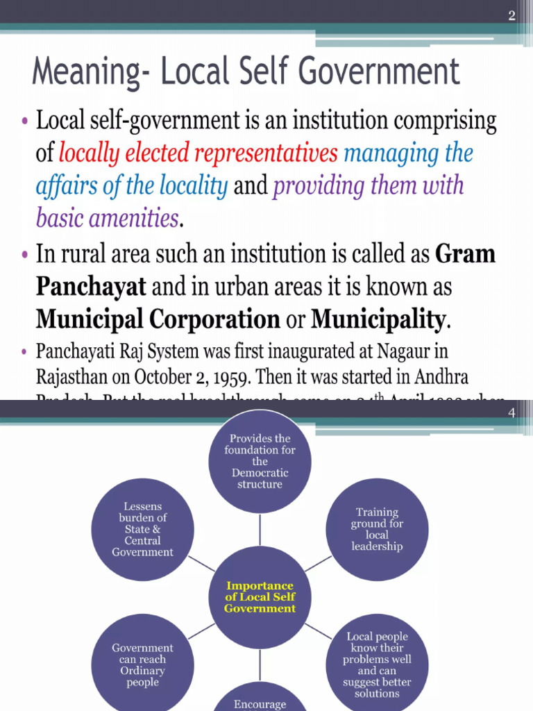 Local Self Government | PDF