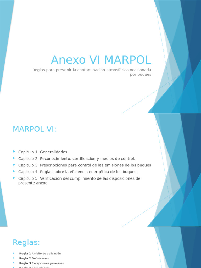 Anexo VI MARPOL | PDF | Substancias químicas | Casa e Jardim