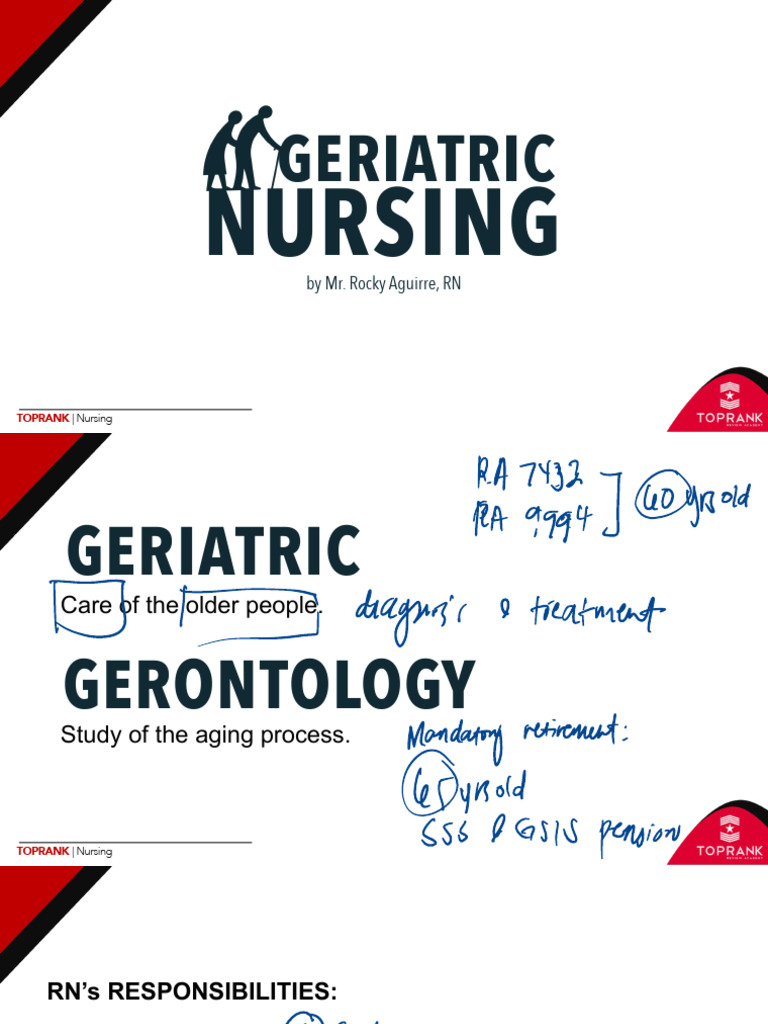 [Annotated] Geriatrics | PDF