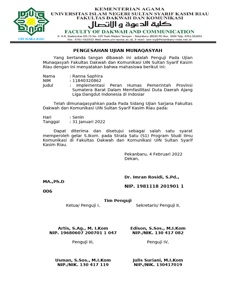 5-PRODI KOM-2021-BLANGKO PENGESAHAN SKRIPSI | PDF