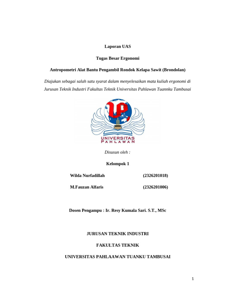 Antropometri Uas | PDF