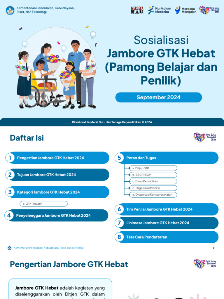 Bahan Sosialisasi Jambore GTK Hebat - PB Dan Penilik | PDF | Karier ...