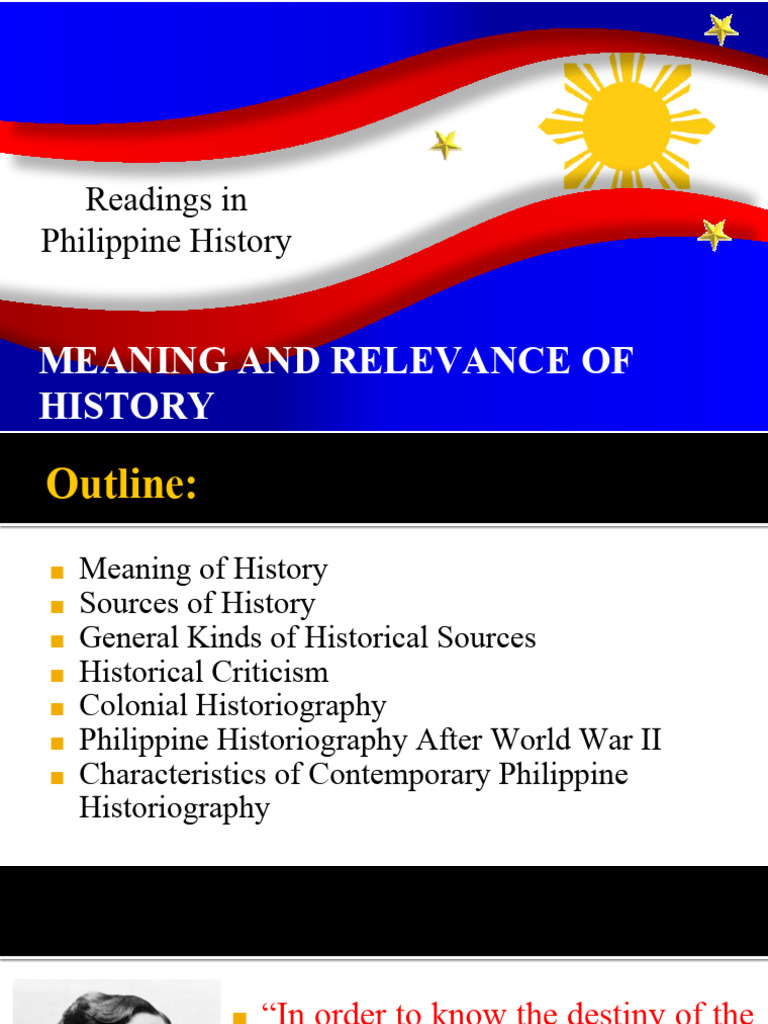 1-Meaning and Relevance of History -Class Share | PDF