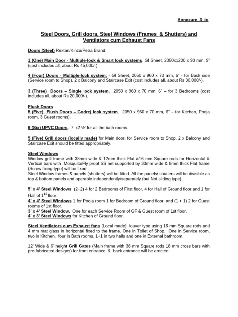 Doors & Windows | PDF