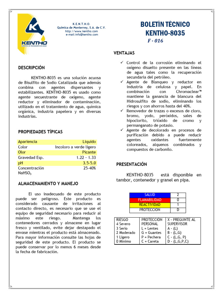 HT Kentho 8035 | PDF