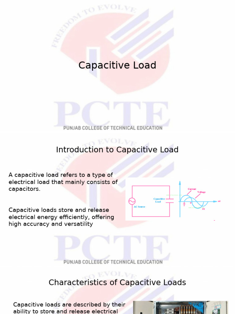 Capacitive Load - PPTX - 20240929 - 133031 - 0000 | PDF