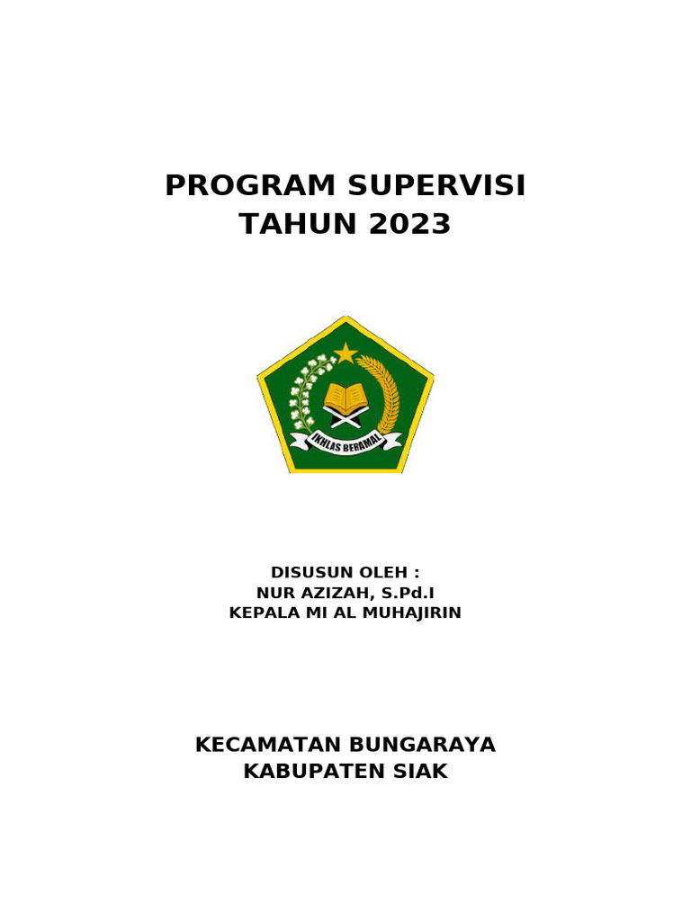 Program Supervisi | PDF