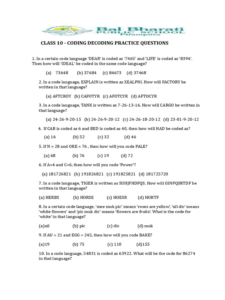Mental Agility Worksheet 3 Answer Key | PDF