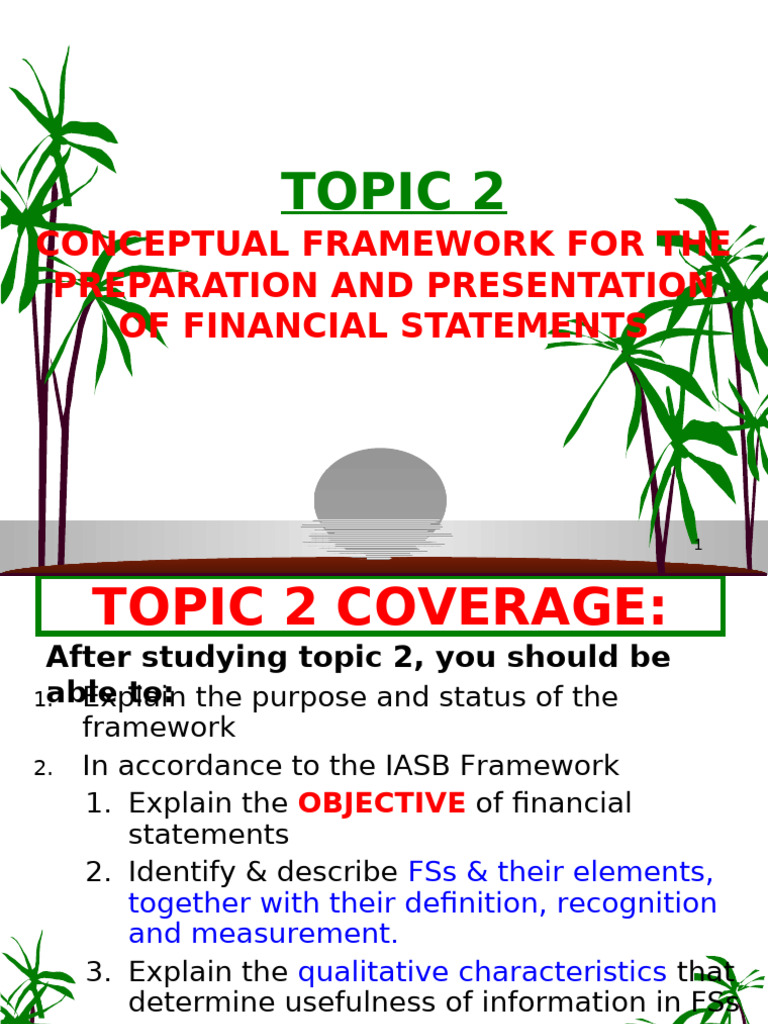AC 201 Topic 2 Conceptual Framework | PDF