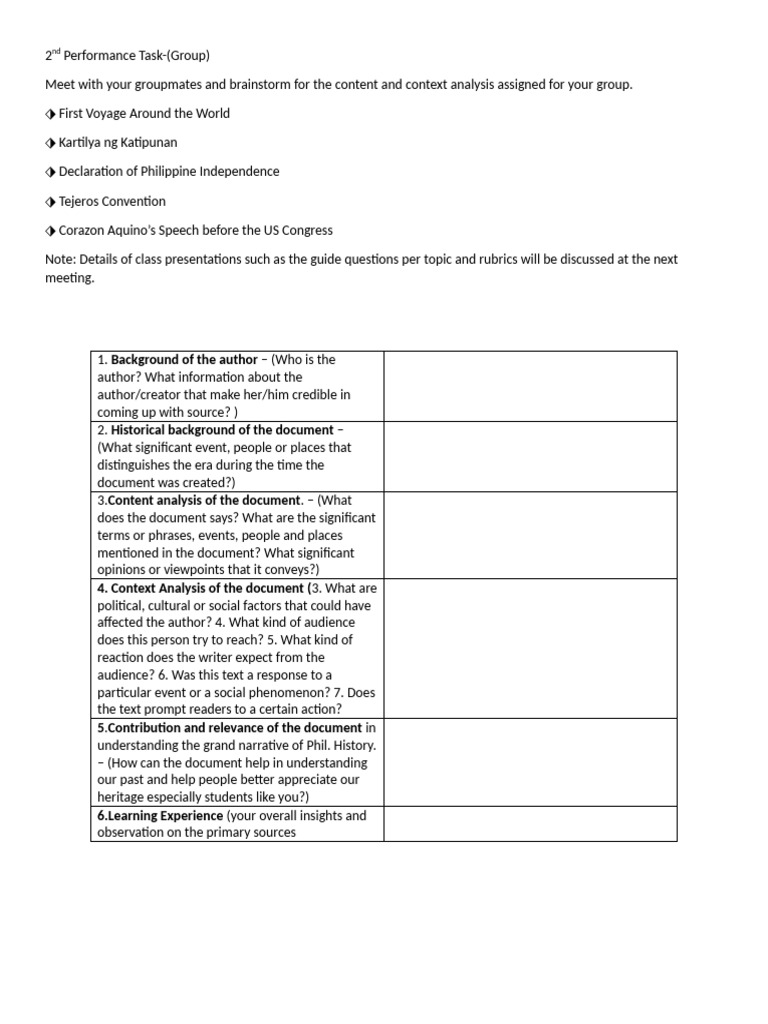 RIPH-Performance Task No. 2 | PDF