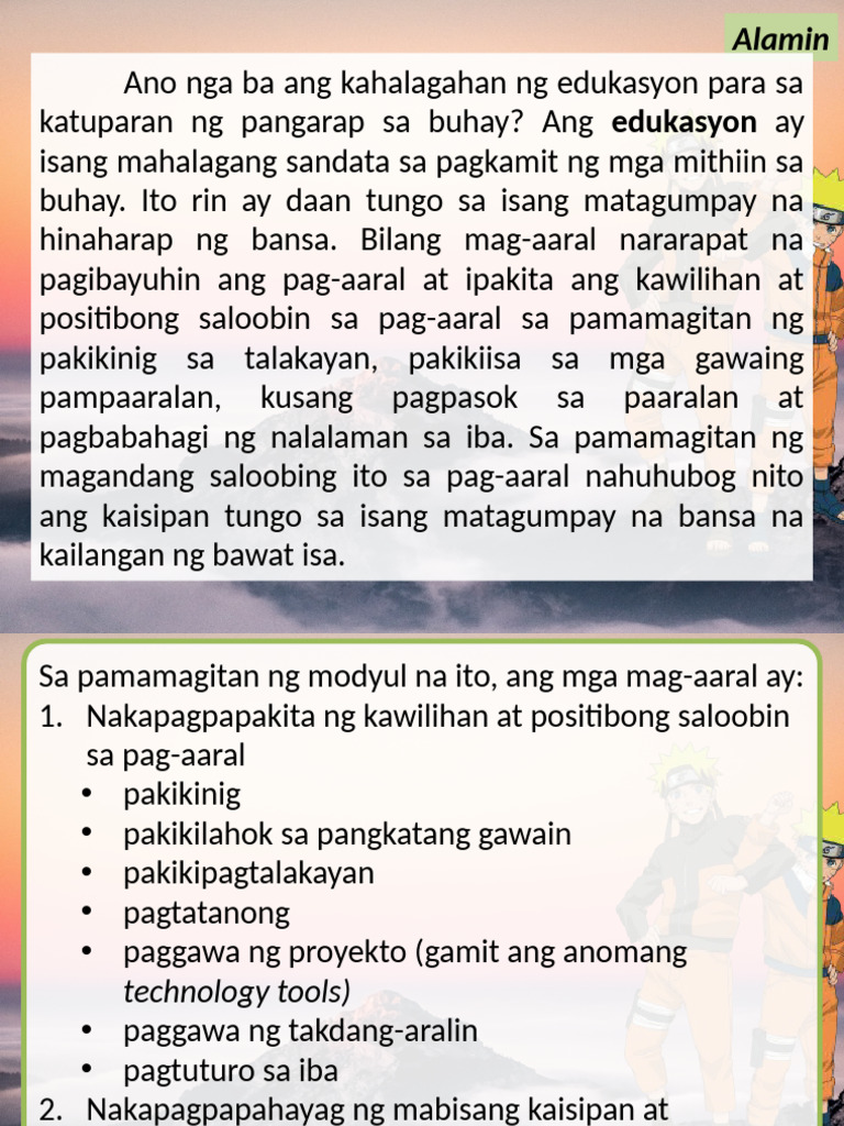 ESP 5 Q1 Module 3 | PDF