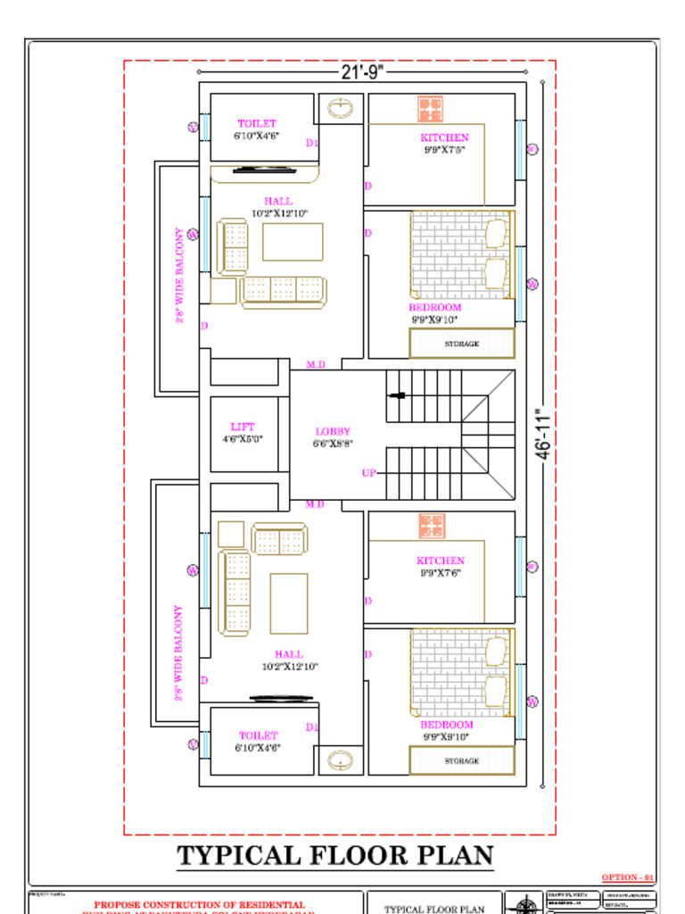Typical Floor Plan Option 01 | PDF