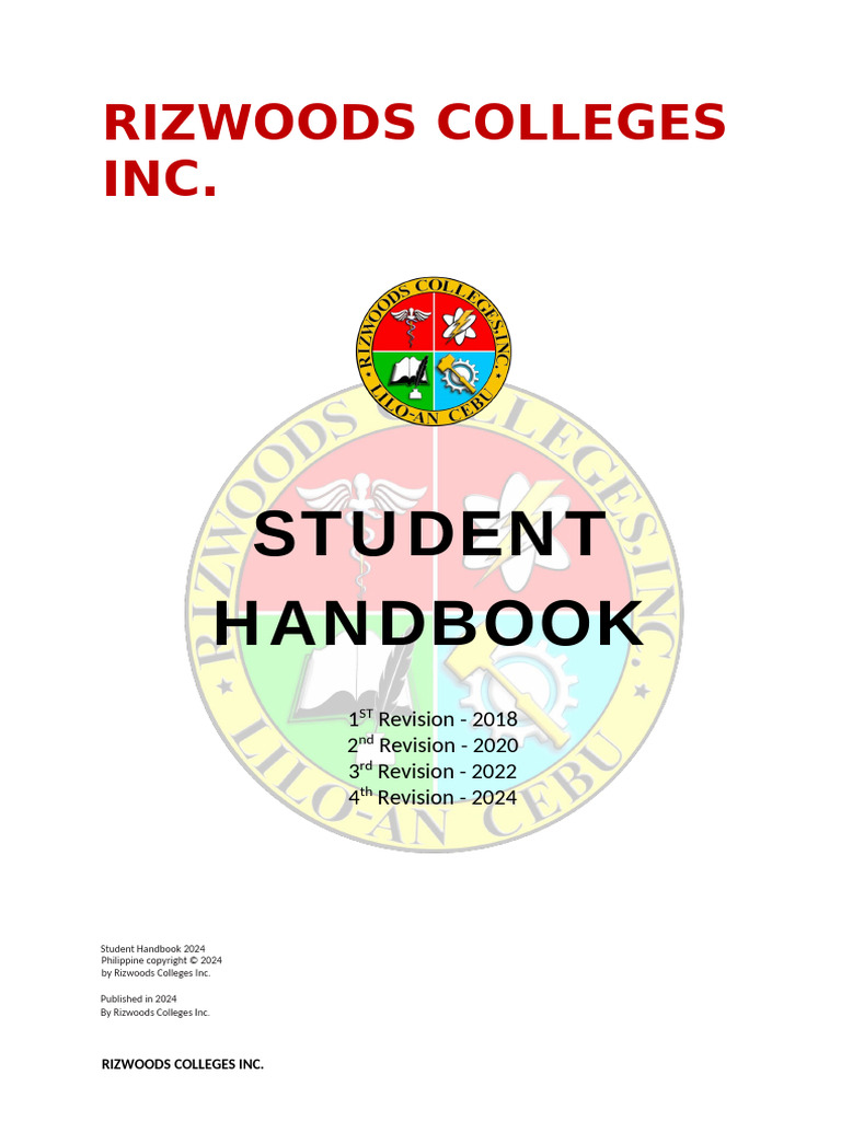COLLEGE Revised Student Handbook (Liloan) 2024 | PDF