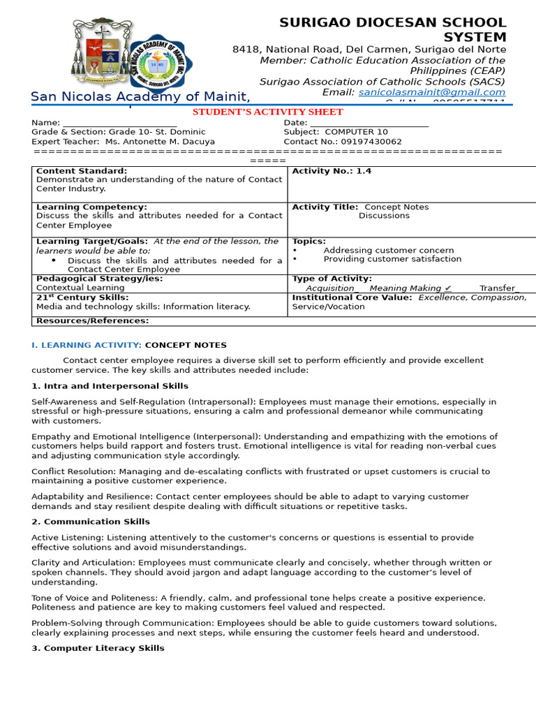 Lesson Plan D4 | PDF