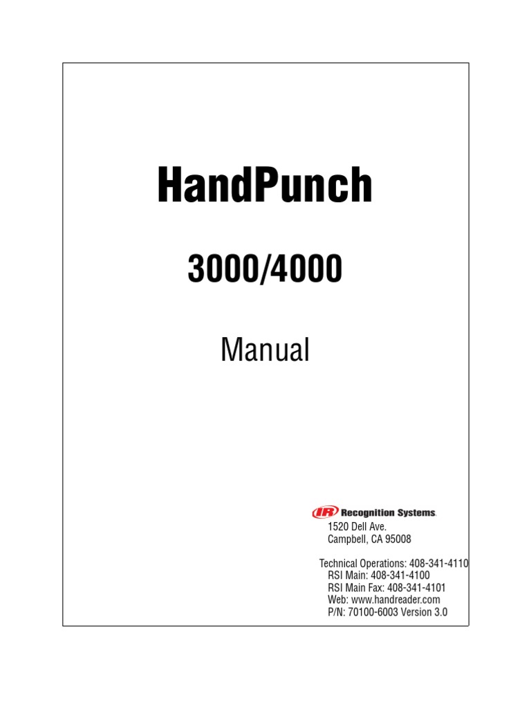 Handpunch: Manual | PDF
