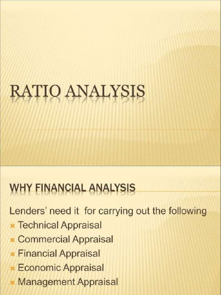 Ratio Analysis | PDF