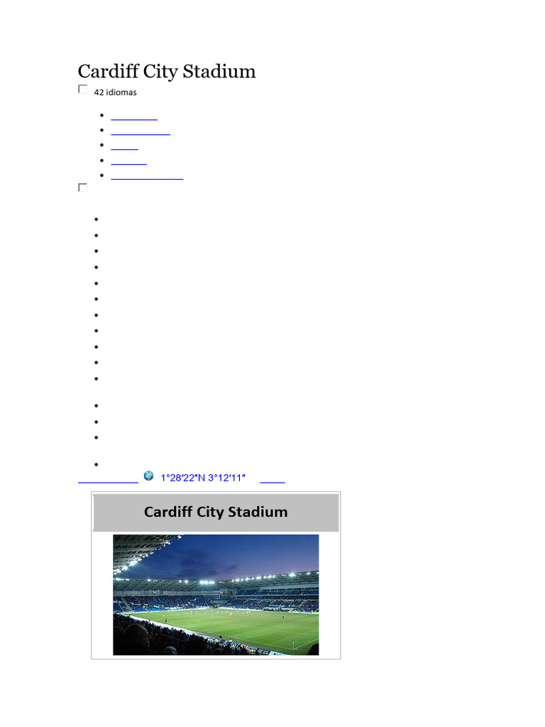 Cutu Stadium | PDF